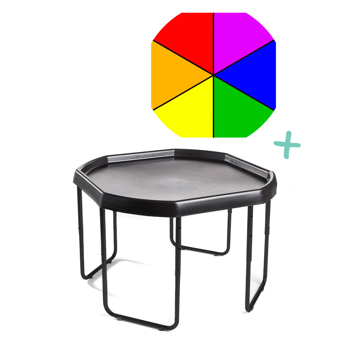 Tuff Tray Set + Color Wheel Vinyl Insert Bundle – Meka Sensory Play