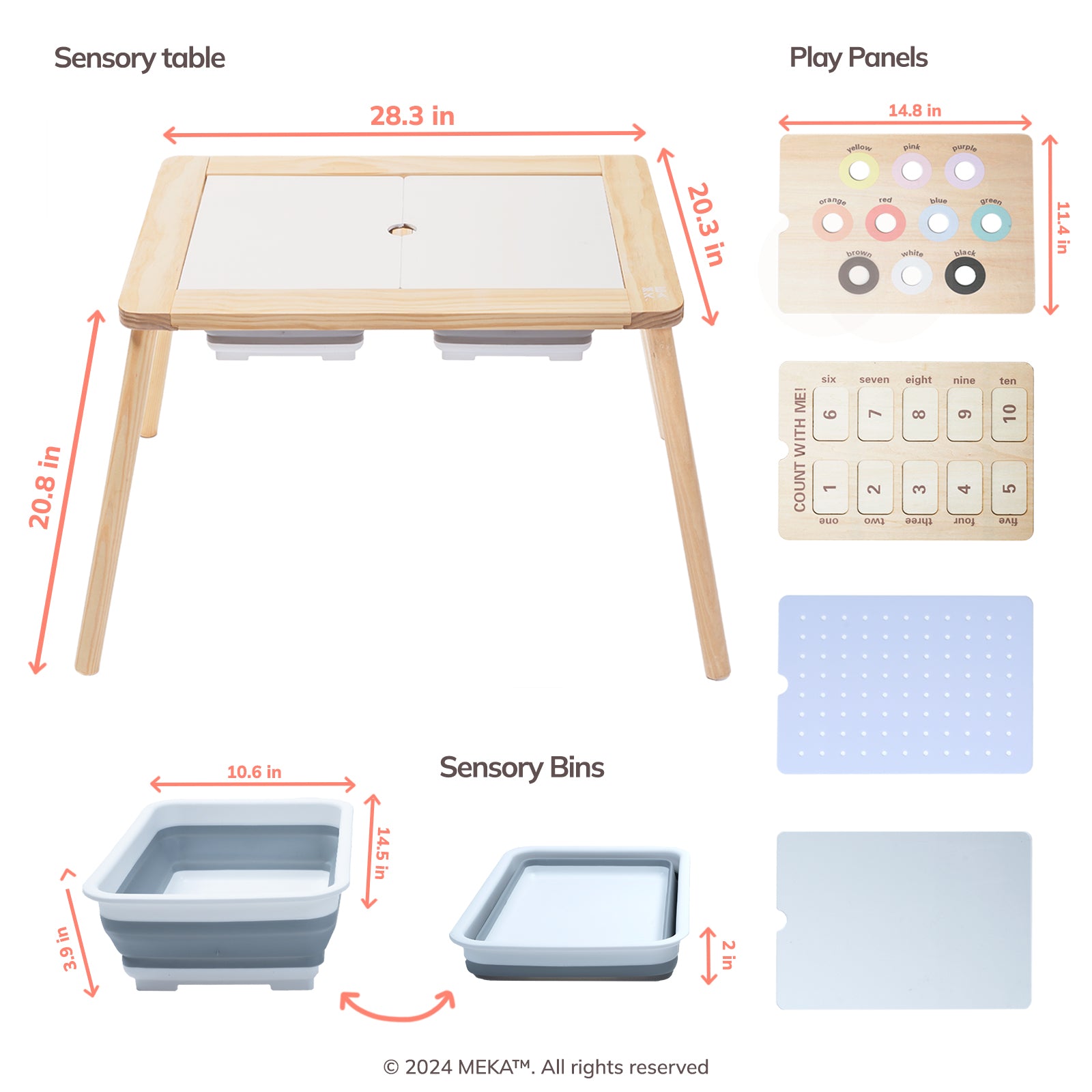 Sensory Table 6 in 1 – Meka Sensory Play