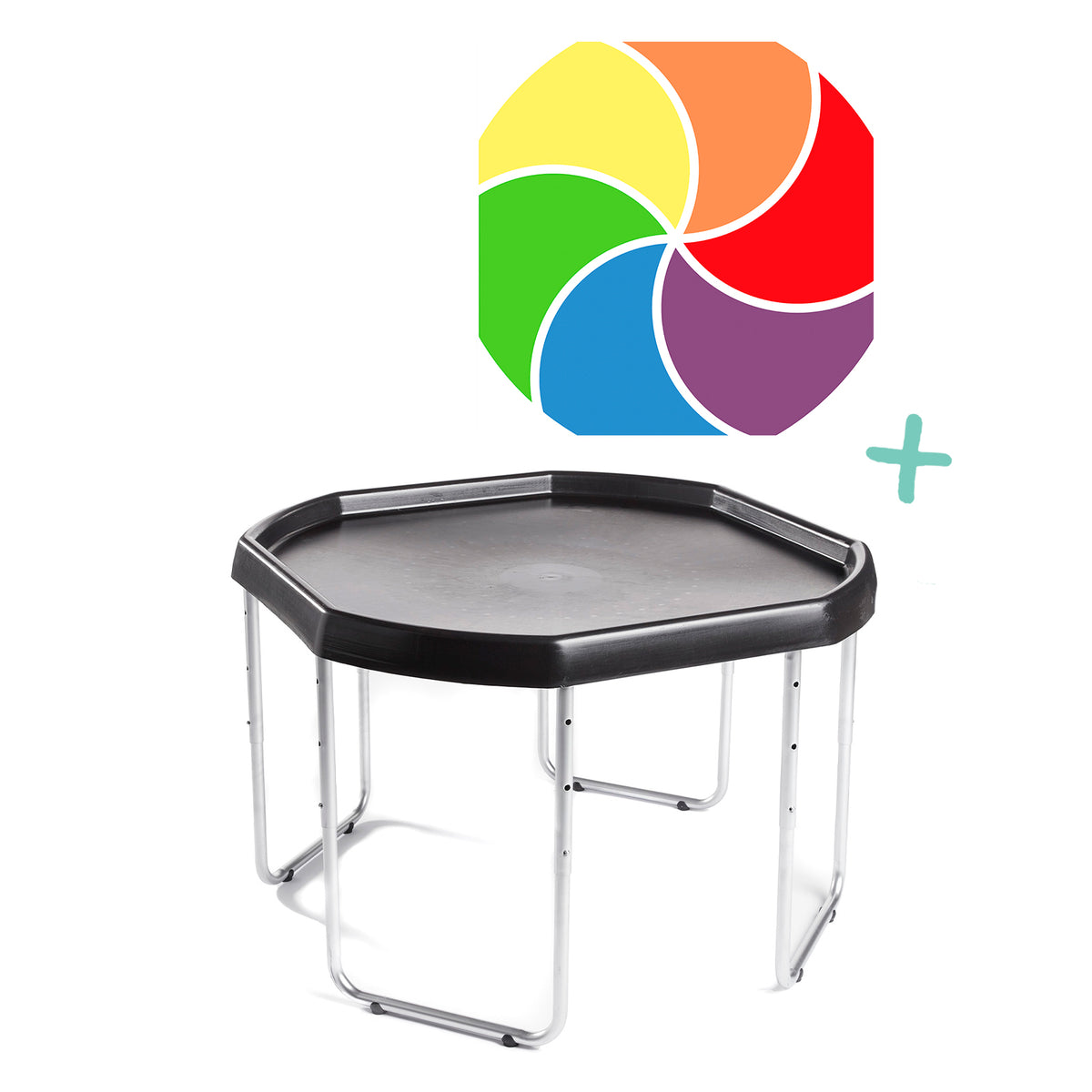 Tuff Tray Set + Color Wheel Vinyl Insert Bundle – Meka Sensory Play